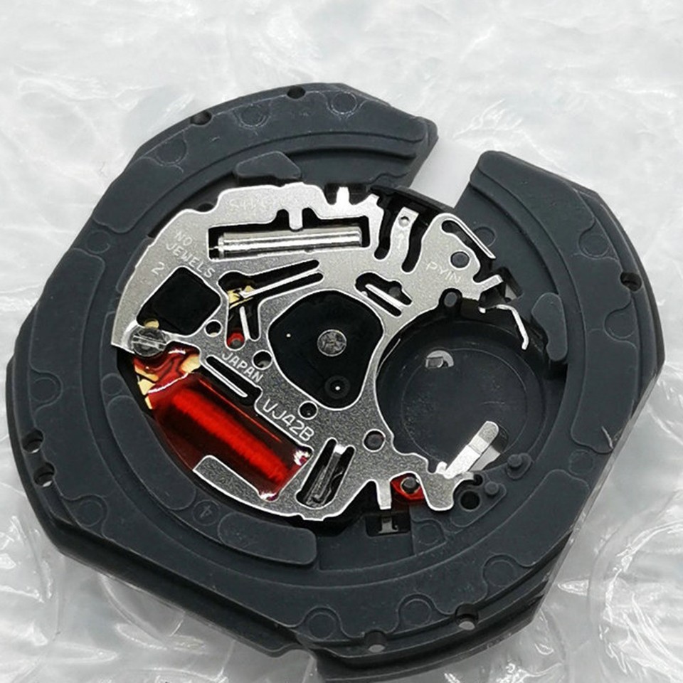 Date At 3 O'clock 3 Hands Watch Movement With Battery For VJ42 VJ42B ...