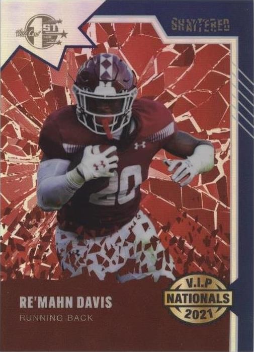 2021 Wild Card Vip Nationals - Shattered Ray Davis #SS-PS10 Red (RC ...