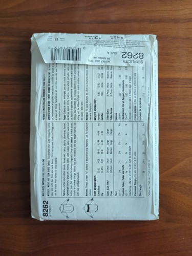 NEW Simplicity 8262 Unisex Western Shirt Sewing Pattern Size XS-XL ...