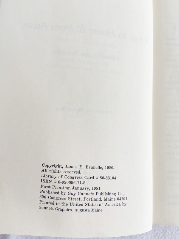 Over to Home and from Away: Best of Maine Humor PB 1981 by Jim Brunelle ...