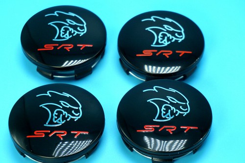 SRT OEM CENTER CAPS CHARGER CHALLENGER DURANGO JEEP TOR RED LTR GLOSS ...