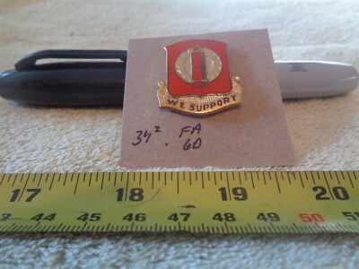 34th Field Artillery 6D Unit Crest, DI, DUI (DRAW#S6) | eBay