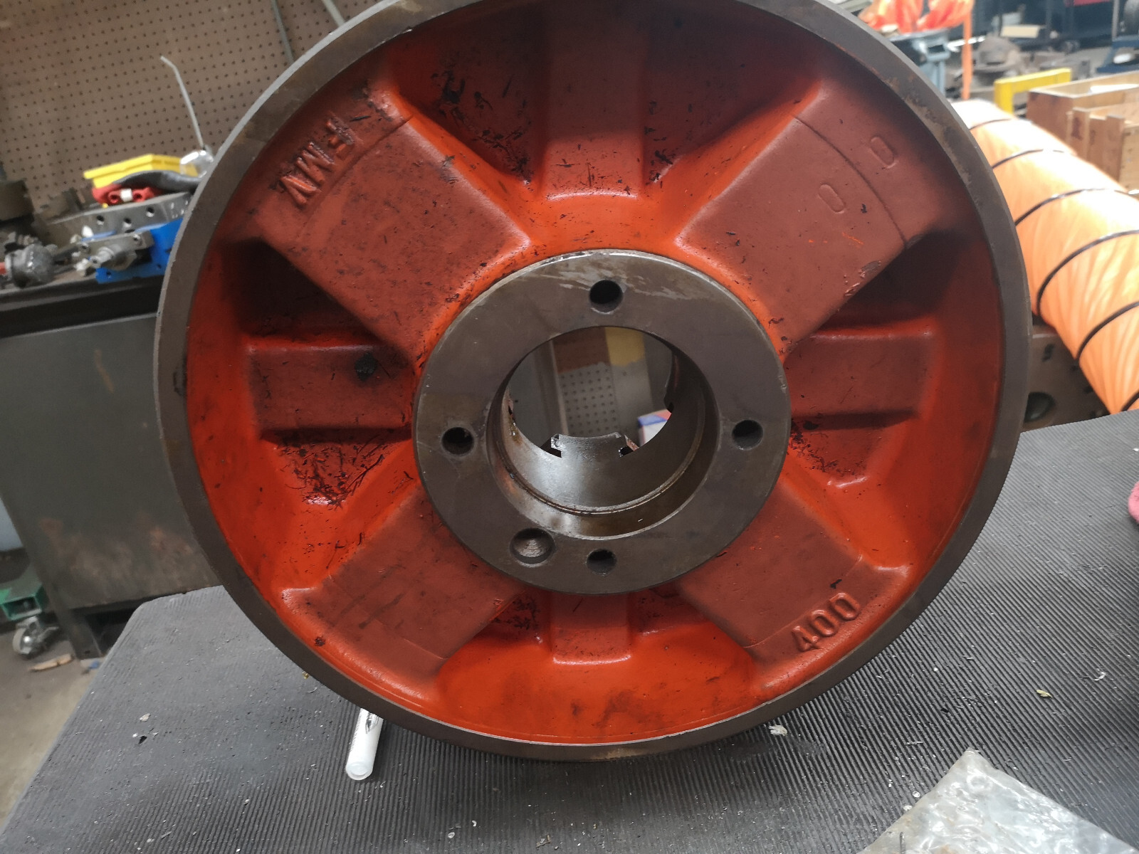 RÖHM Rohm 15" 4 Jaw 3 1/2" ThruHole A11 Mount INDEPENDENT LATHE CHUCK ...