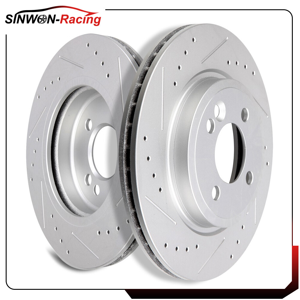 Front 276 mm Drilled And Slotted Brake Discs Rotors Kit For 02-06 Mini ...