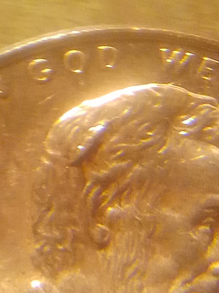 coins paper money errors us 2008P PENNY NICE SIZE DIE CHIP ON HEAD ...