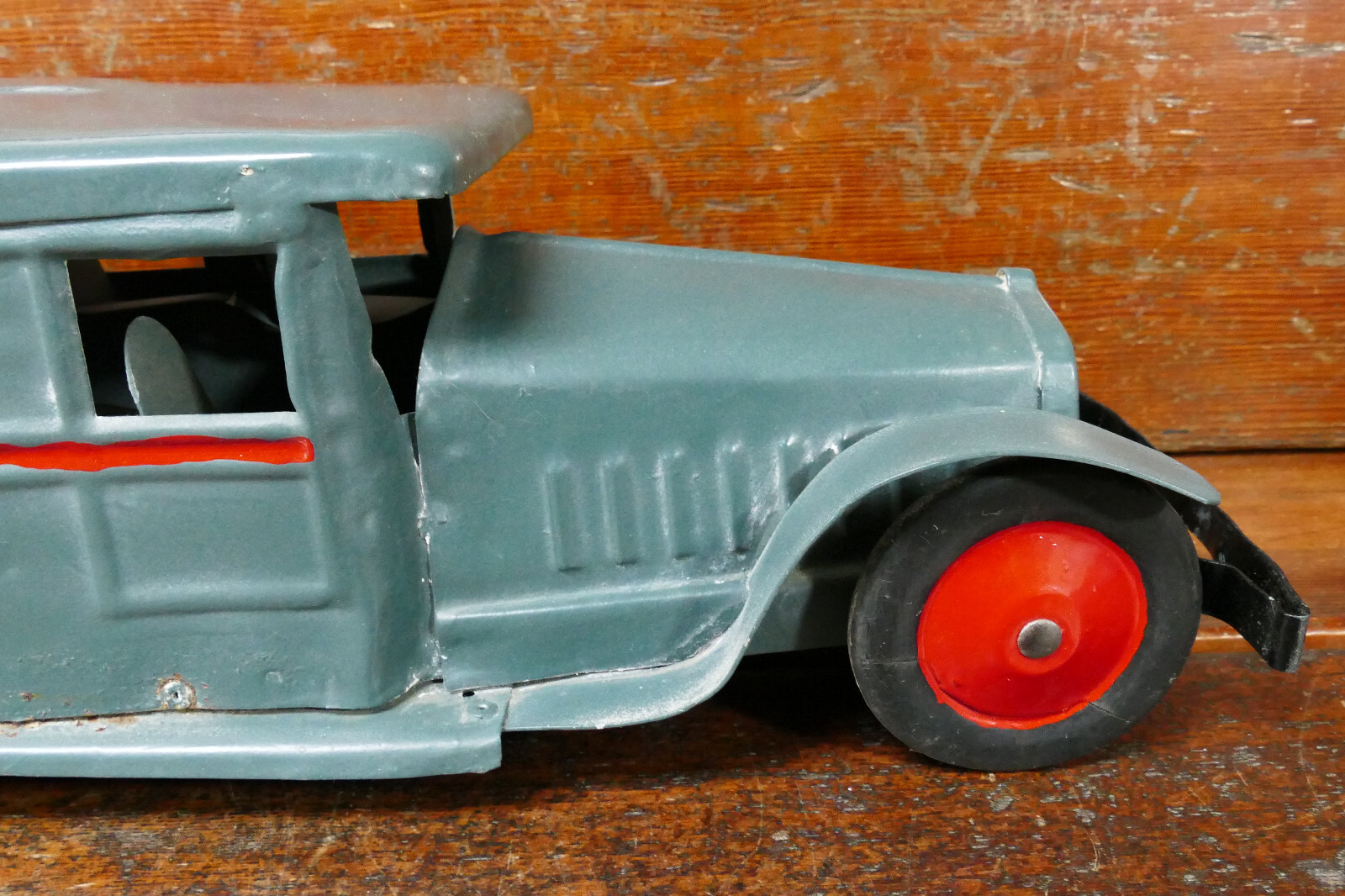 Vintage 1920s Pressed Steel COR-COR INTER CITY BUS Toy 24” Long ...