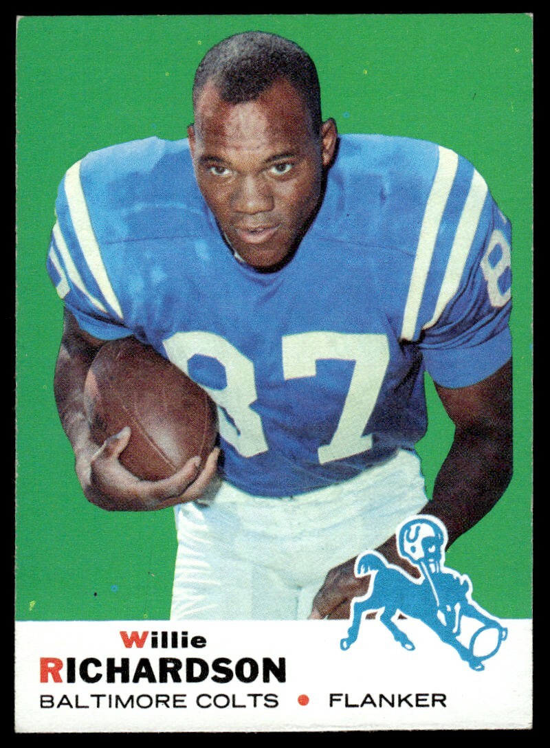 1969 Topps Willie Richardson Baltimore Colts #5 | eBay