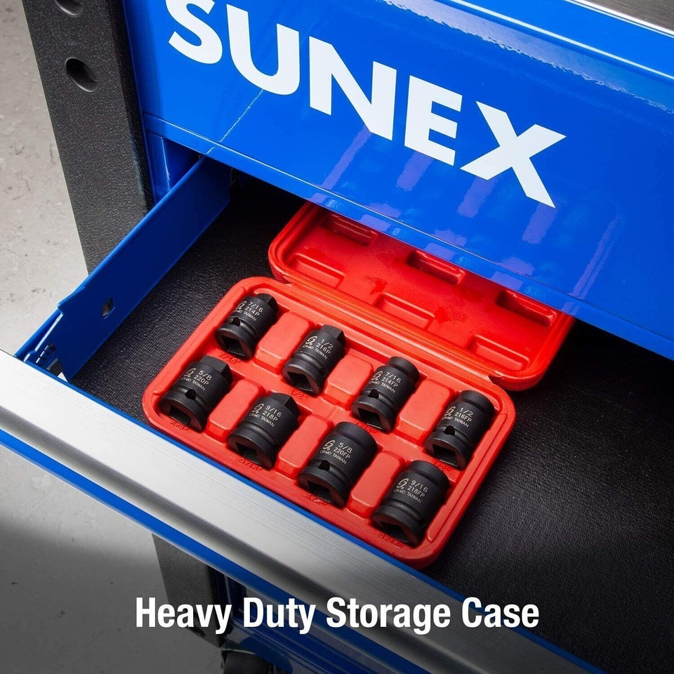 Sunex Tools 2841 1/2? DR PIPE PLUG IMPACT SOCKET SET 8-PIECE | eBay
