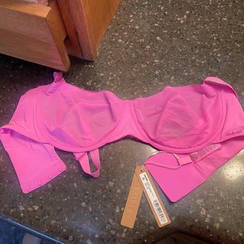 Skims No Show Adjustable Molded Unlined Balconette Pink Bra SZ 36D | eBay