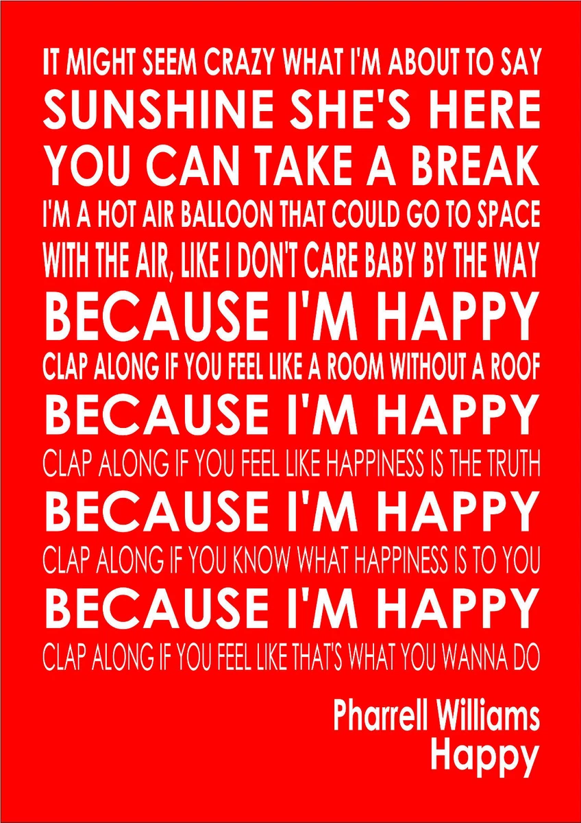 Happy Song Pharrell Lyrics