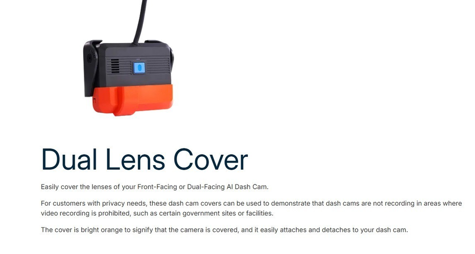 Samsara CM34 Dual-Facing AI Dash Cam dual lens cover | eBay.de