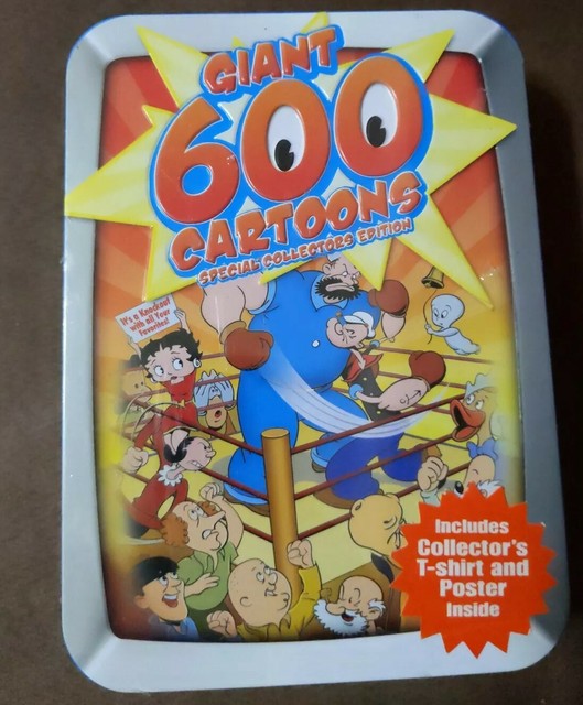 Giant 600 Cartoons-Special Collectors Edition (DVD, 2008, 12-Disc Set ...