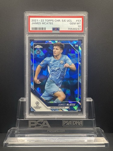 2021-22 Topps Chrome Sapphire Edition UCL #53 James McAtee PSA 10 | eBay