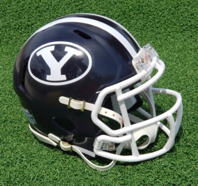 BYU BRIGHAM YOUNG COUGARS WHITE MASK NEW 2023 FOOTBALL MINI HELMET | eBay