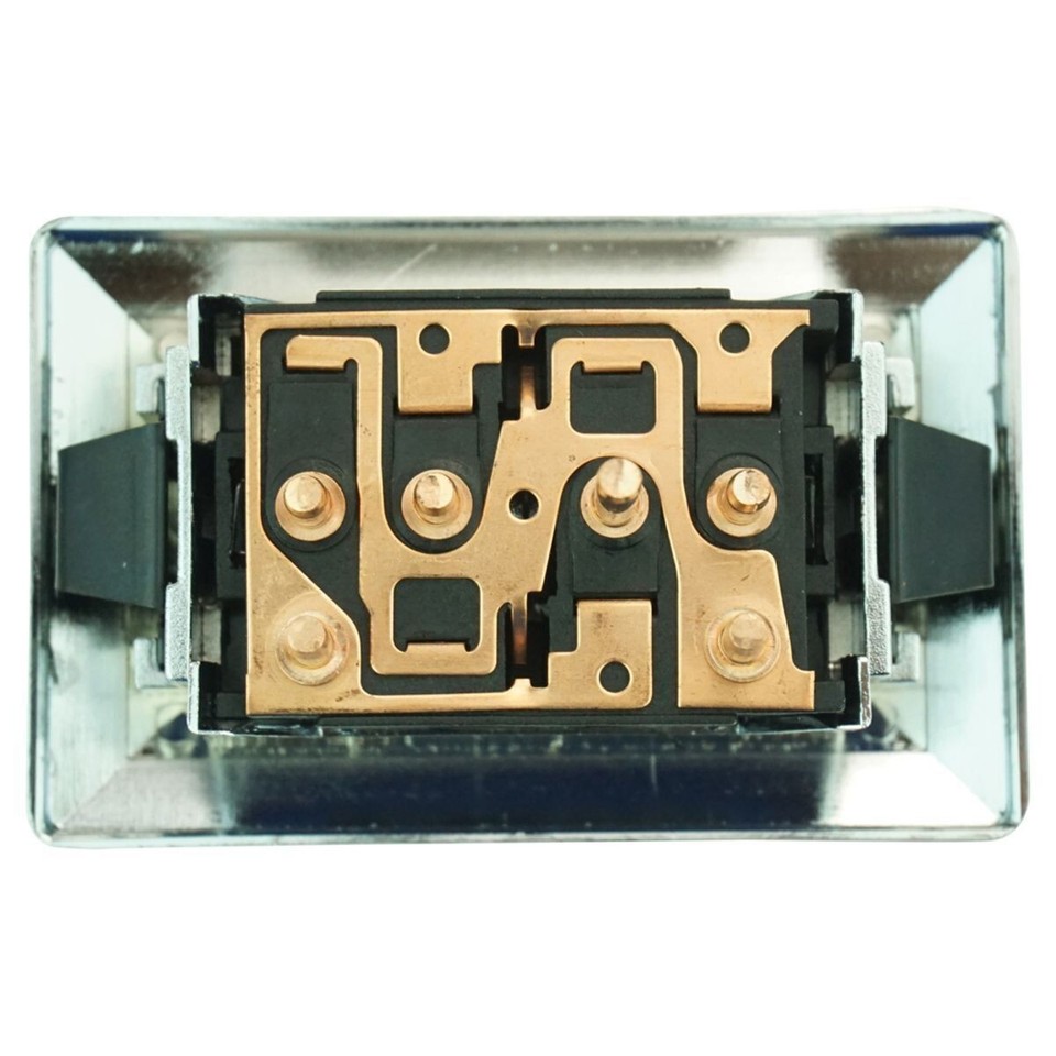 Power Window Switch With Trim for 78-90 Pickup Truck GM Chrome 2 Button ...