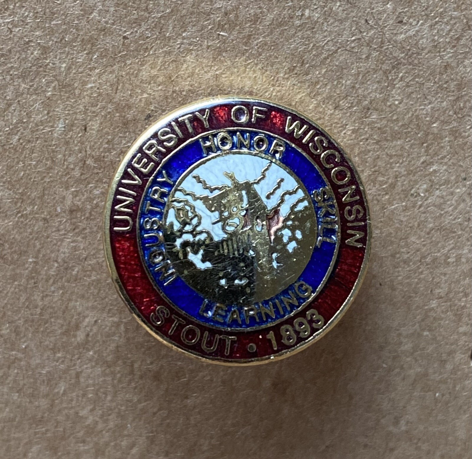 Vintage University of Wisconsin Enamel Lapel Pin | eBay