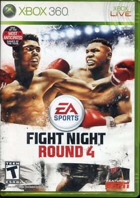 Fight Night Round 4 (Xbox 360) CIB Complete Boxing Game WITH Manual ...