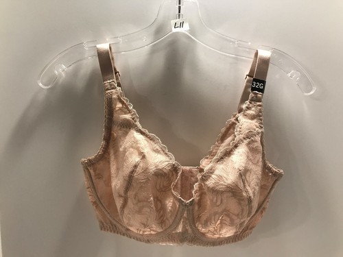 NWT Beige Felina Unlined Underwire Bra Lou Lou Lace 115027 US 32G L11 ...