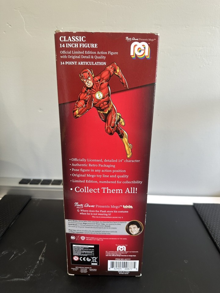 2018 Mego Heroes 14" Classic The Flash Action Figure Limited Edition | eBay