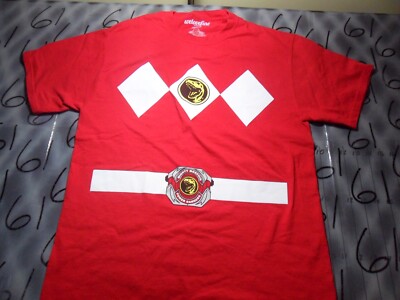 Medium Red Ranger Mighty Morphin Power Rangers T Shirt | eBay