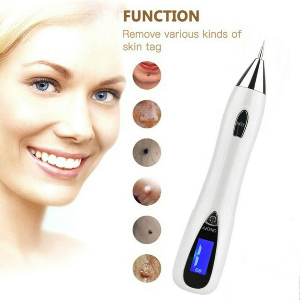 Electric Laser Skin Tag Freckle Wart Dot Mole Remove Pen DarkSpot ...