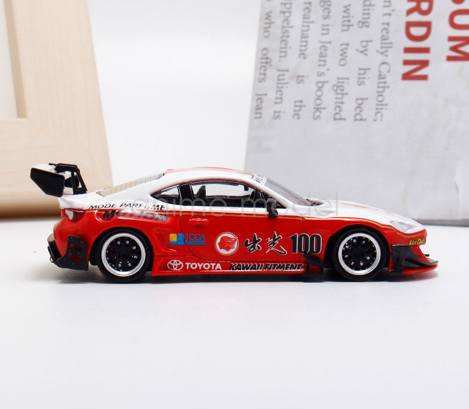 BSC 1:64 Scale Red GR86 100 Coupe Sports Model Diecast Display Toy ...