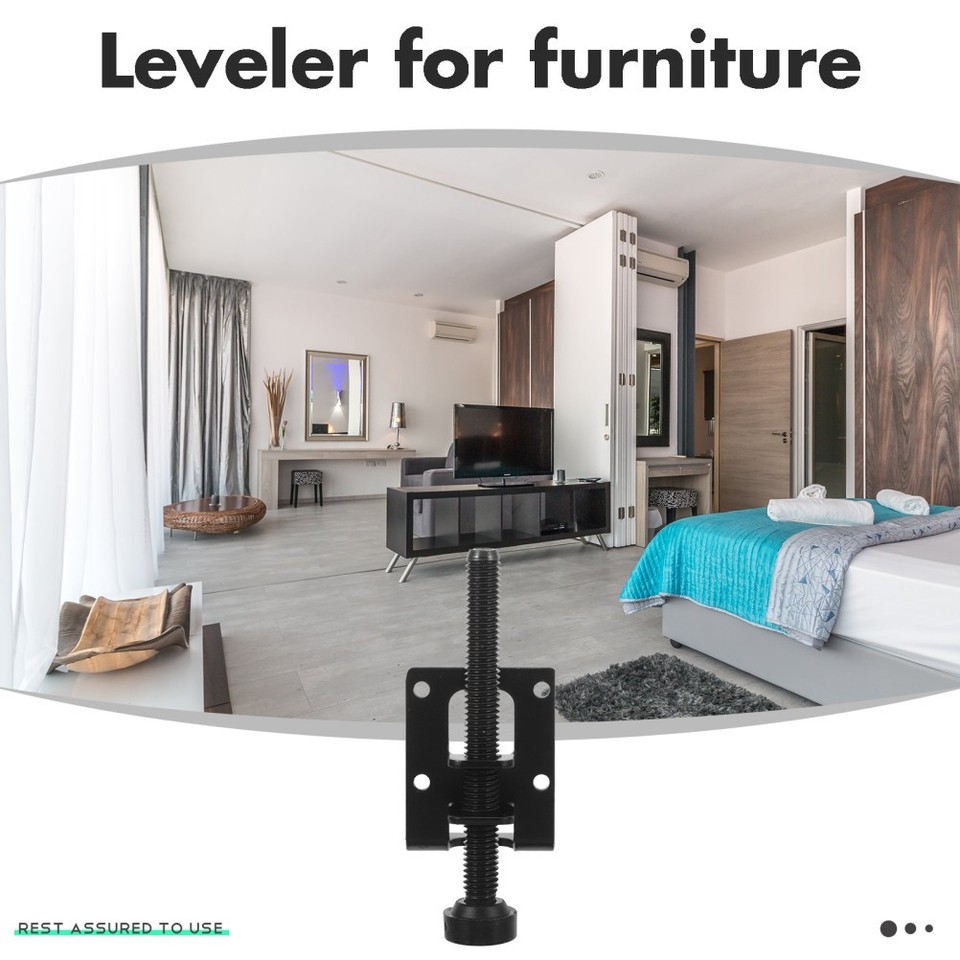 4 Pcs Furniture Leg Leveler Adjustable Leveling Feet Threaded Foot ...