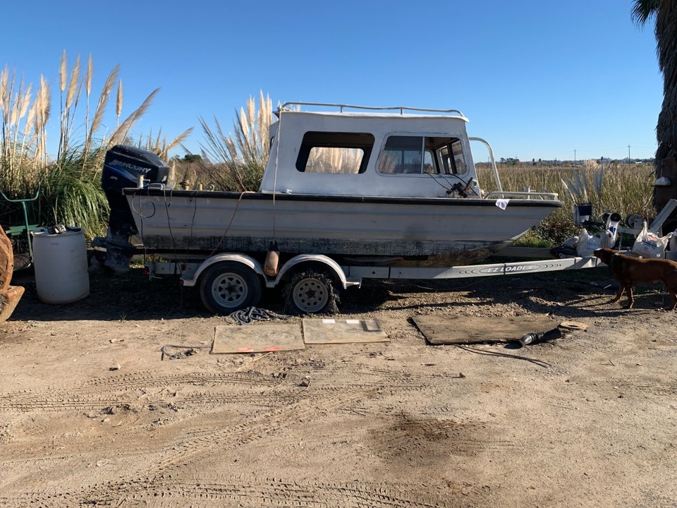 Sea Ark Aluminum boat with enclosed house with 90 HP engine | eBay