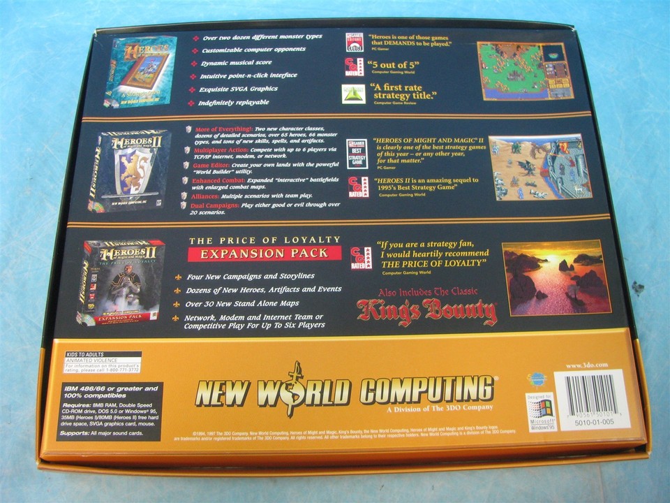 VINTAGE HEROES OF MIGHT AND MAGIC COMPENDIUM - COMPLETE - NEW WORLD ...
