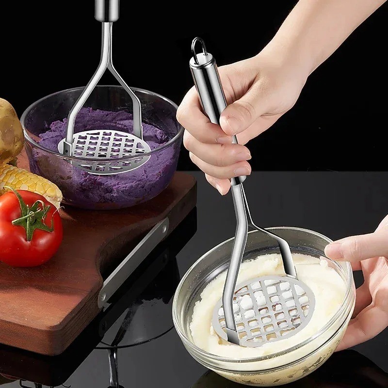 Stainless Steel Potato Masher Ricer Crusher Puree Vegetable Kitchen ...