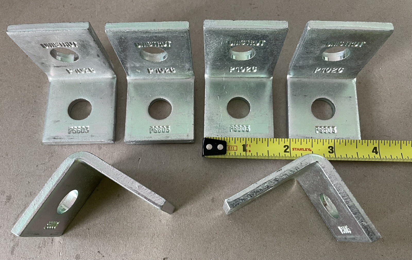 {#6}~UNISTRUT 90-Deg Angle Connector Bracket 2-Hole 1-5/8" Strut ...