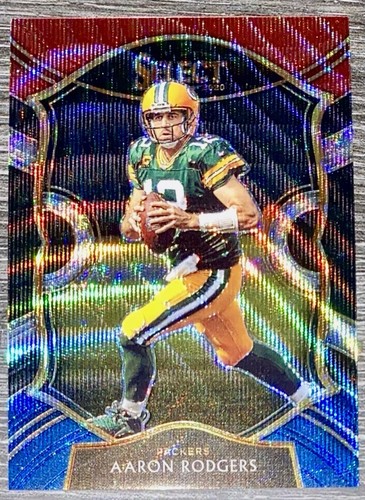 Aaron Rodgers 2020 Panini Select Concourse Tri Color Prizm /199 Packers ...
