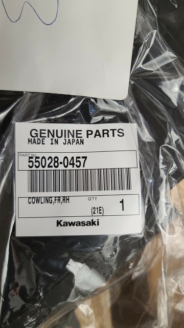 Kawasaki OEM Part 55028-0457 Cowling FR RH for sale online | eBay