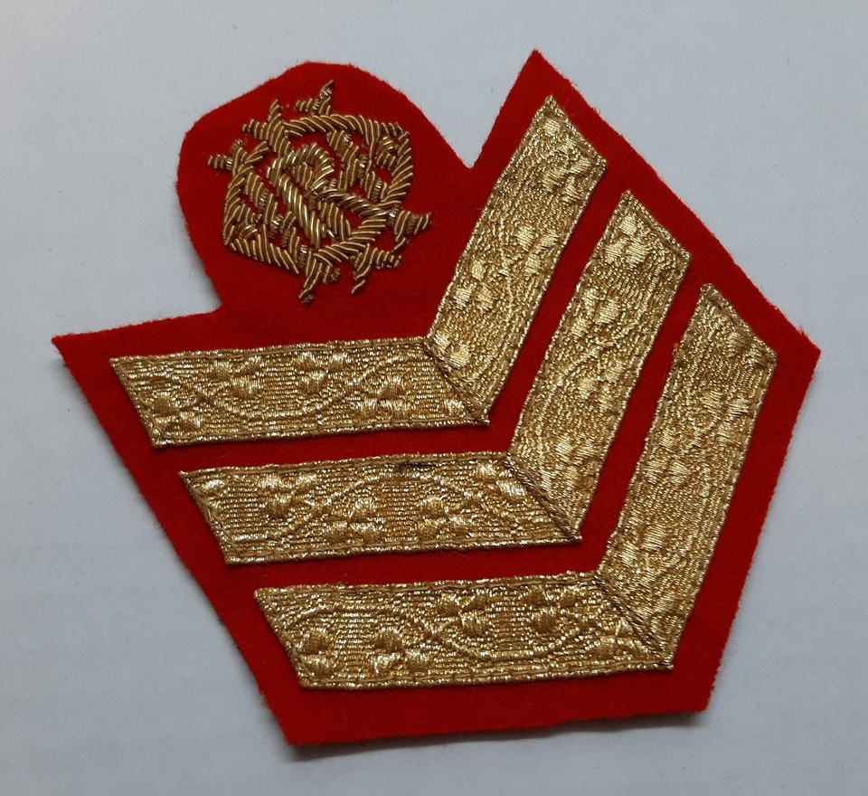 Queens Royal Irish Hussars NCOs 3 Bar Chevron Old Pattern British Army ...