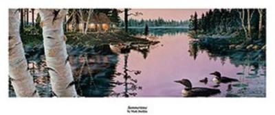 Summertime by Mark Daehlin Loon Lake Print 14.5 x 5 | eBay