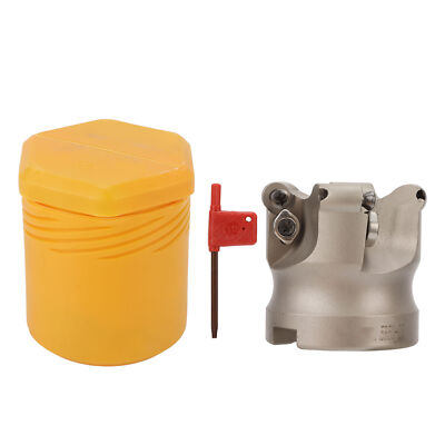 4 Flute Face Mill Head Spiral Offset CNC Lathe Milling Cutter Tool For ...