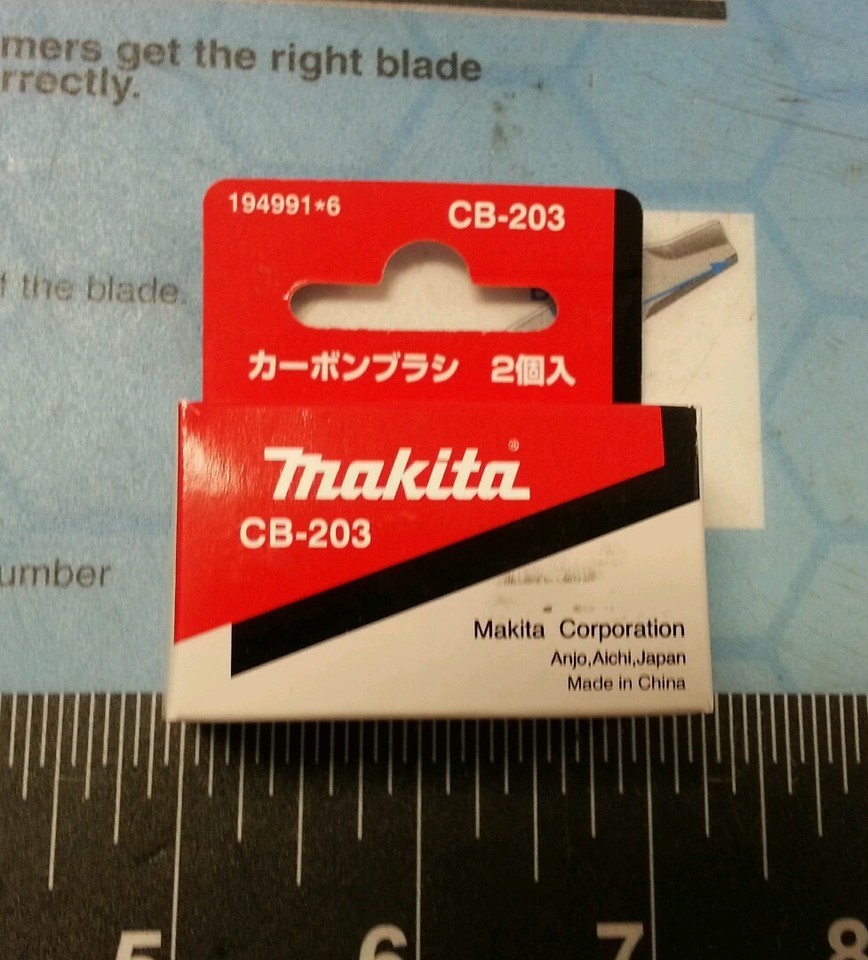 NEW ORIGINAL BRUSHES MAKITA CB203 194991-6 FOR CHOP SAW AND GRINDERS | eBay
