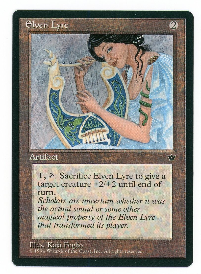 Magic the Gathering Fallen Empires Elven Lyre MTG Artifact Rare NM | eBay