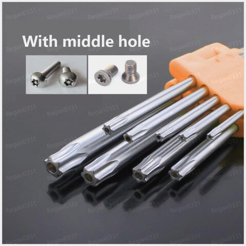 Torx Star Key Bit L-Wrench For Torx Secruity Screws T10 15 20 25 27 30 ...