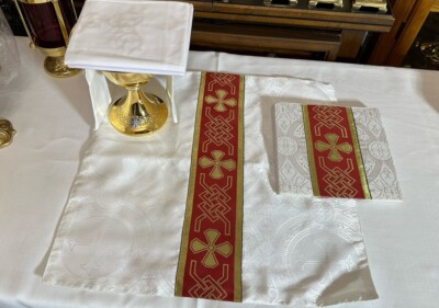 WHITE CHALICE VEIL AND BURSE SET | eBay