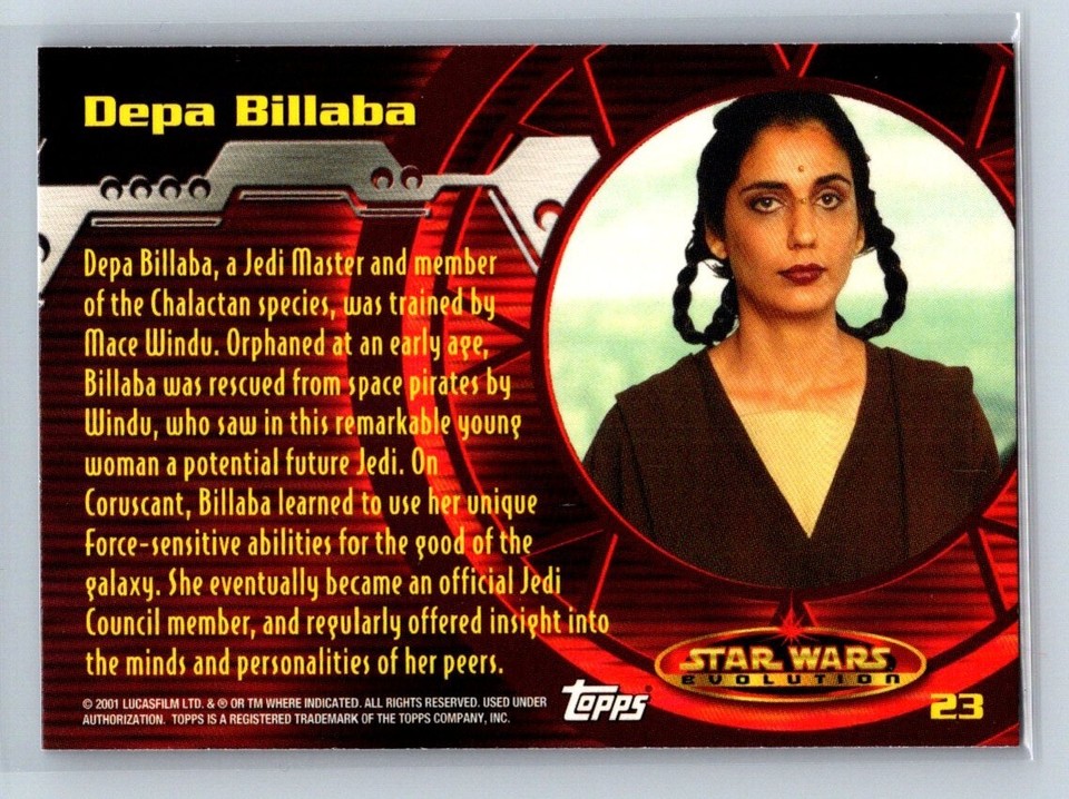 Depa Billaba - 2001 Topps Star Wars: Evolution # 23 | eBay
