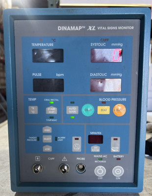 Johnson & Johnson Dinamap XL 9340 Vital Signs Monitor Critikon Patient ...