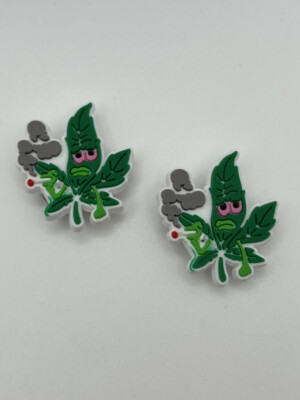 Herb Leaf Funny Weed Charm For 420 for Crocs Shoe Charms - 2 Piece Set ...