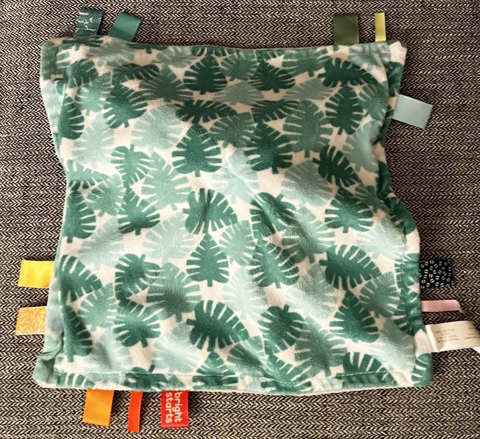 Elephant Baby Security Blanket Lovey Yellow Bright Starts Lovey Tags ...