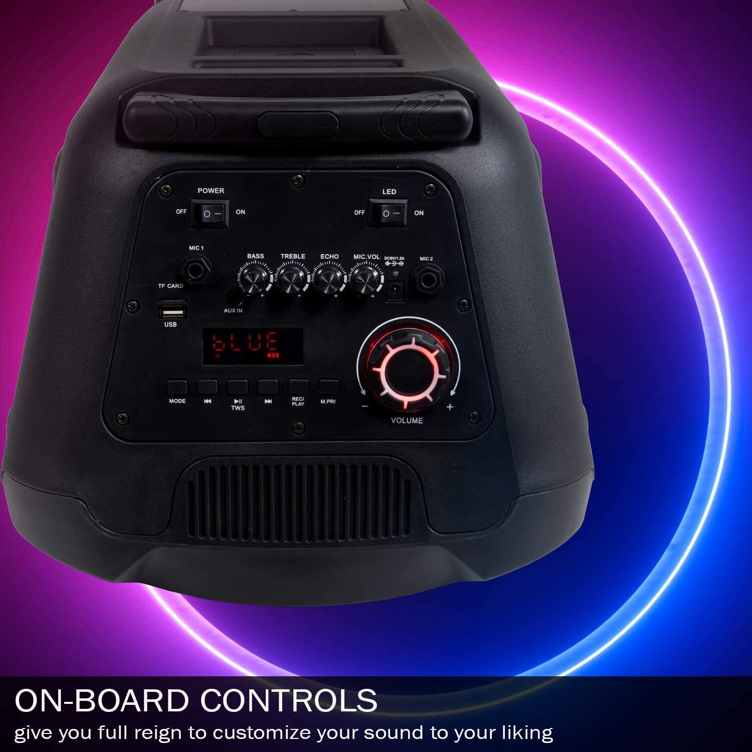 Billboard BB2710 Dual 10" Rechargeable Bluetooth Party Speakers - Black ...