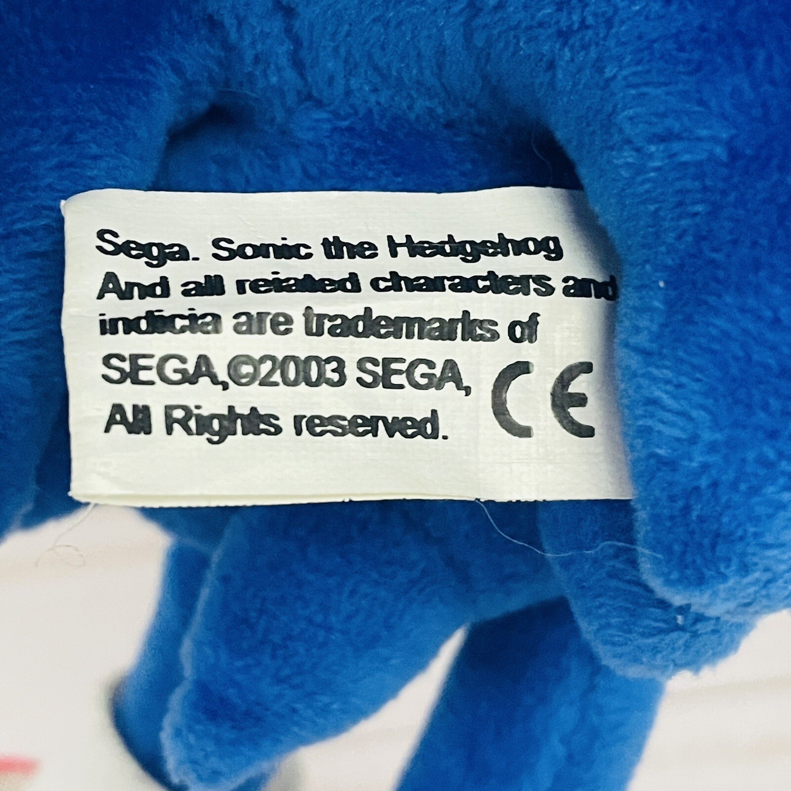 Vintage 2003 Sonic The Hedgehog Sega Plush Doll Figure Video Game ...