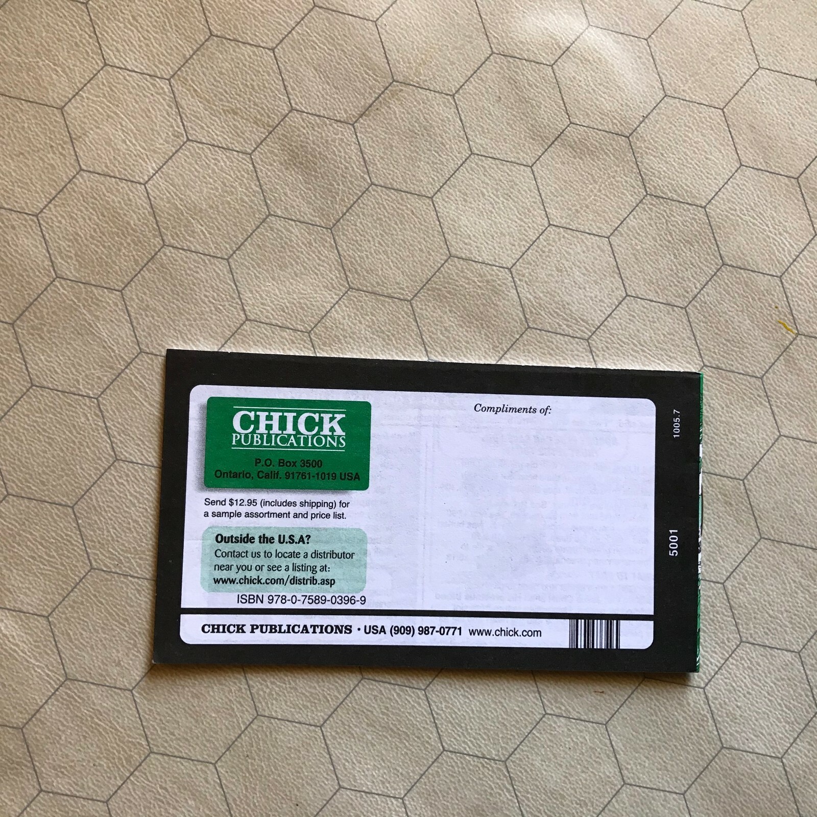 VINTAGE NOS CHICK TRACT In The Beginning Jack T. Chick Publications ...