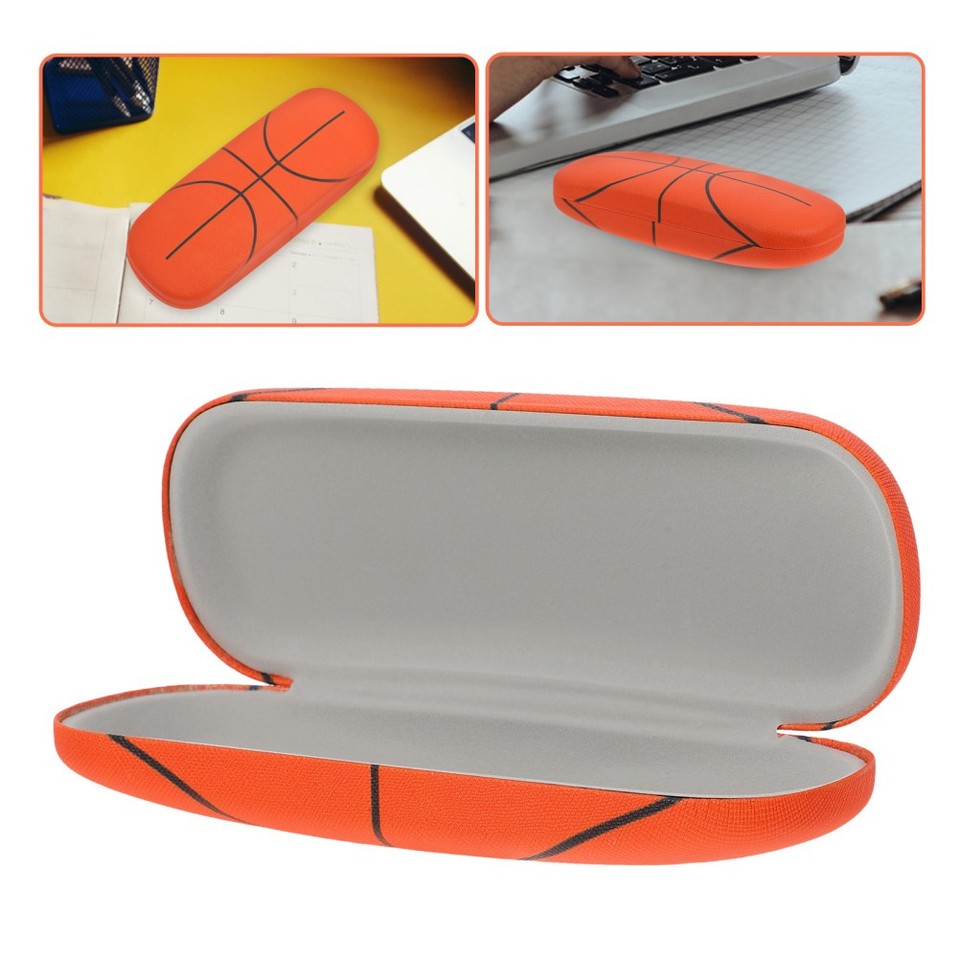 Hard Shell Eyeglass Case for Boys & Girls Funny Basketball Pattern ...