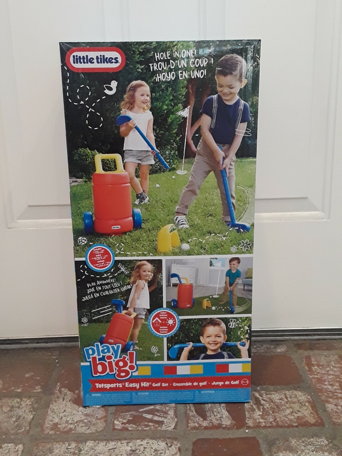 LITTLE TIKES TOTSPORTS EASY HIT KIDS GOLF SET PUTTER DRIVER CLUBS BALLS ...