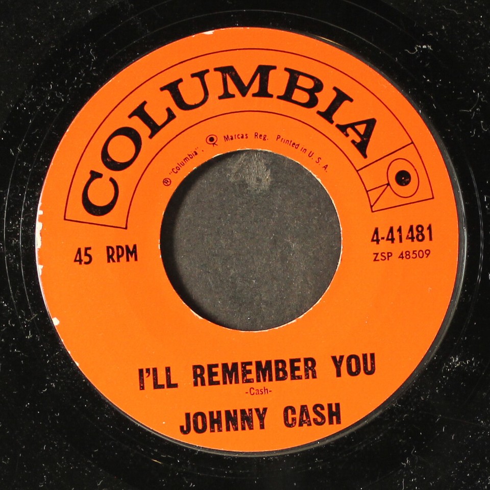 JOHNNY CASH: the little drummer boy / i'll remember you COLUMBIA 7 ...